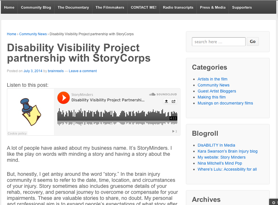 In the News: Who Am I To Stop It blog (July 3, 2014) – Disability ...